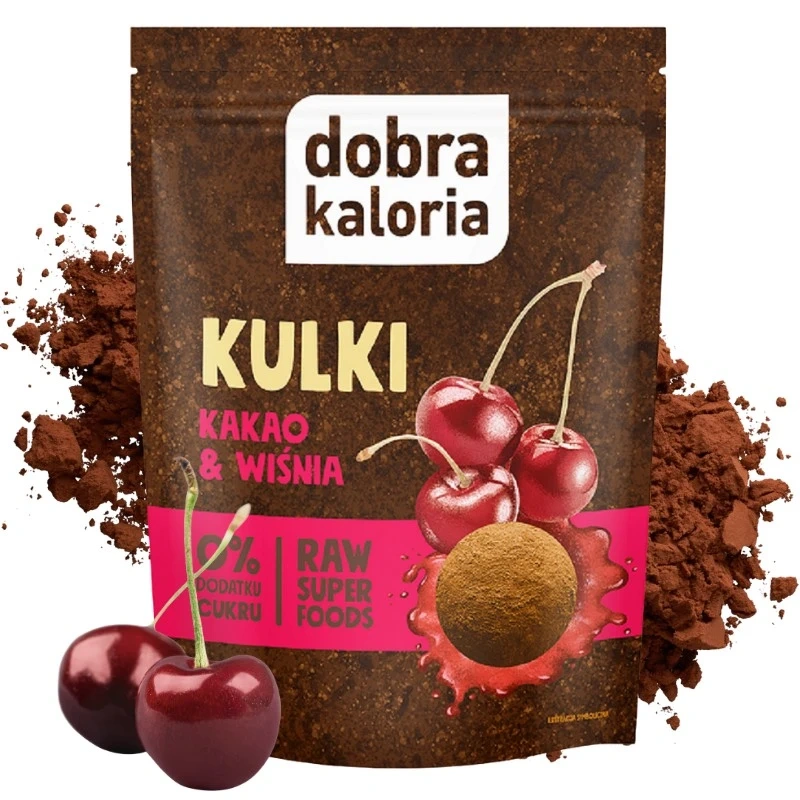 Kulki daktylowe Kakao&Wiśnia bez cukru Dobra Kaloria 58g - sklep ...