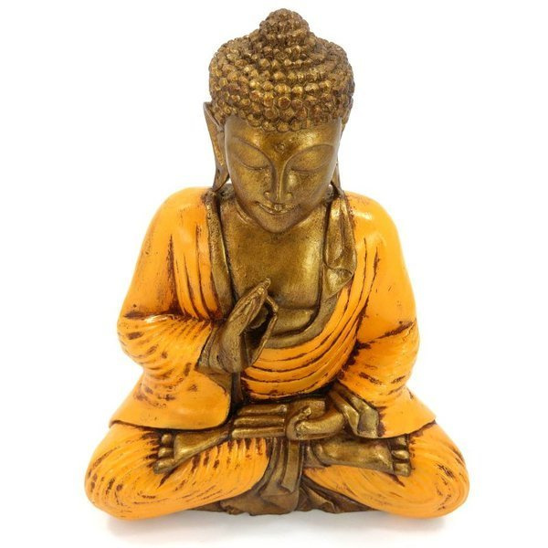 Figurka Buddy w pomarańczowej szacie (Budda, Buddha), 30 cm - sklep ...